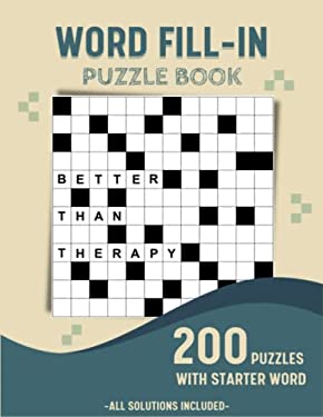 Word Fill in Puzzles Book for Adults and Teens : 200 Fill Ins Word ...