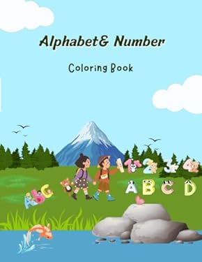 Alphabet & Number coloring book: Fun with Phonics book: 9798866019212