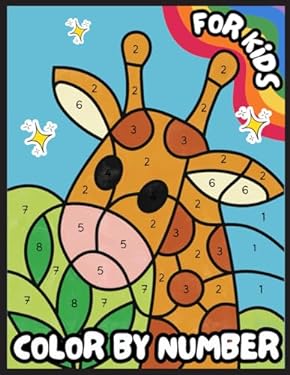 Color By Number For Kids: 50 Adorable Coloring pages with Animals, Sea ...