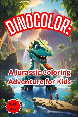 Dinocolor: A Jurassic Coloring Adventure for Kids book: 9798861250474