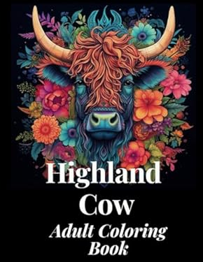 Highland Cow: Adult Coloring Book book: 9798863858845