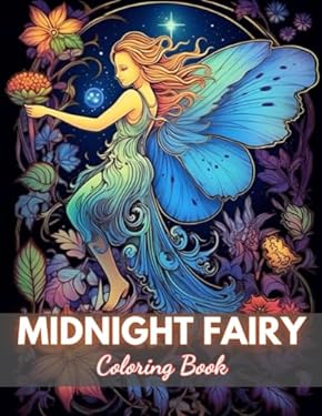 Midnight Fairy Coloring Book: High-Quality and Unique Coloring Pages ...