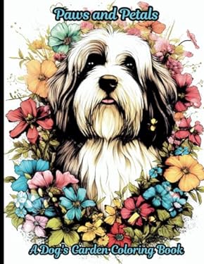 Paws & Petals Coloring Book: A 50-page coloring book that combines the ...
