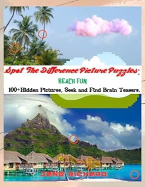 Spot The Difference Picture Puzzles: Beach Fun.: 100+ Hidden Pictures ...