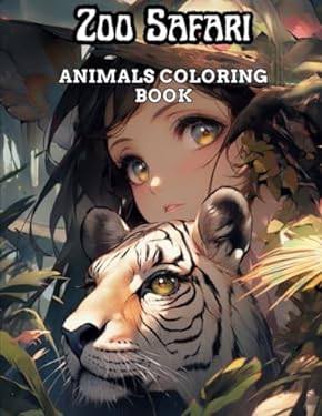 Zoo Safari: Animals Coloring Book book: 9798860703827
