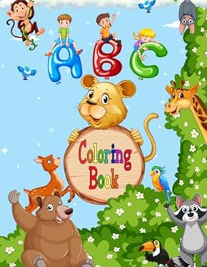 ABC Coloring Book: Cute Animals Alphabet Coloring Pages for Toddlers ...
