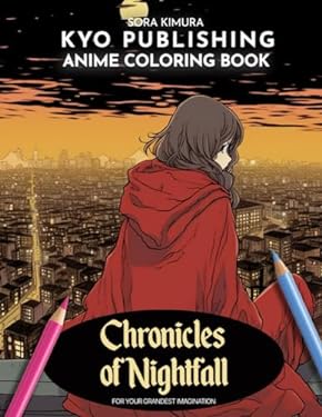 Anime Coloring book Chronicles of Nightfall: Art Meets Darkness in 40 ...