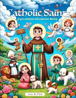 January - February - Catholic Saints & Feasts Coloring Book: Coloring ...