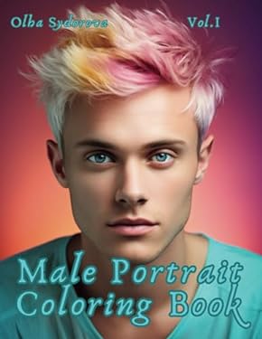 Male Portrait Coloring Book Vol. 1 book: 9798874376727