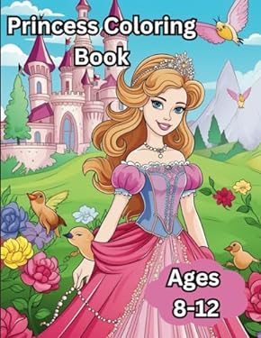 Princess Coloring Book: 50 Charming Cartoon style Princesses doing ...