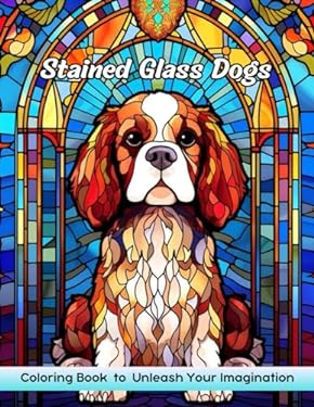 Stained Glass Dogs Coloring Book: Stained Glass Dogs Coloring Page ...