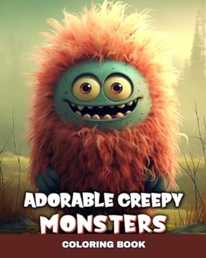 Adorable Creepy Monsters Coloring Book: Coloring Pages for Adults and ...