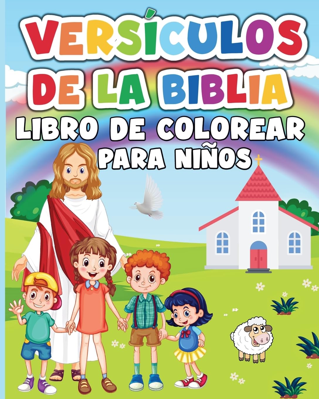 Versiculos de la Biblia Libro de Colorear para Ninos: 50 Ilustraciones ...