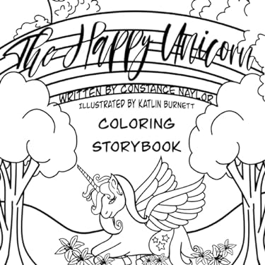 The Happy Unicorn Coloring Storybook book: 9798986288659
