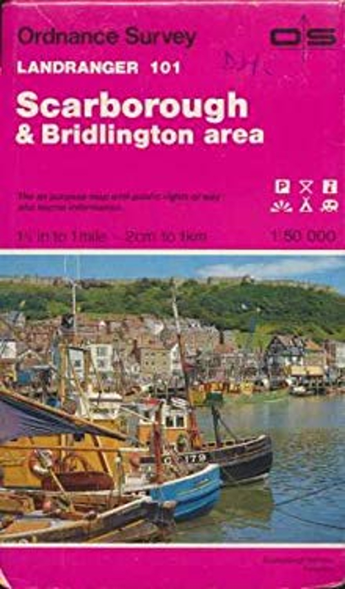 CARTES LANDRANGER : Zone De Scarborough Et Bridlington Feuille 101 OS ...
