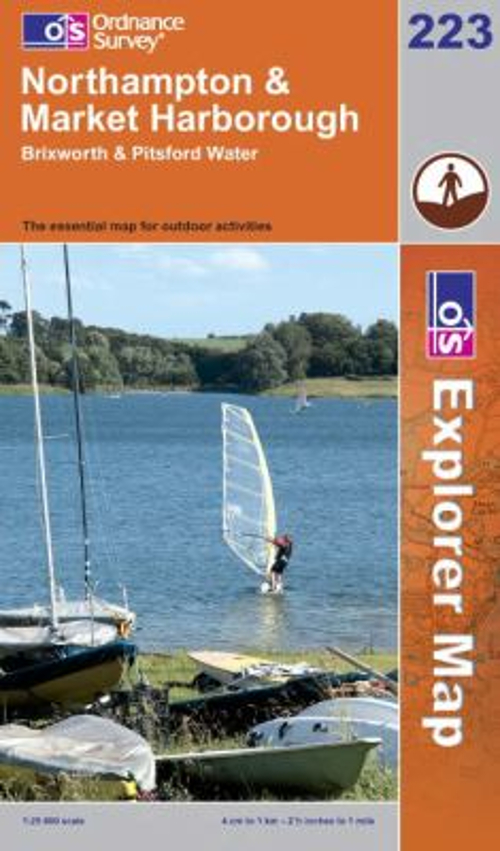 Northampton and Market Harborough OS Explorer Map Ordnance Survey ...