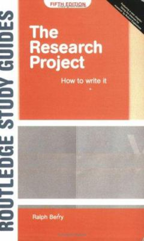 LE PROJET DE Recherche : Comment L'Écrire, Édition 5 Broché Ralph EUR 6 ...