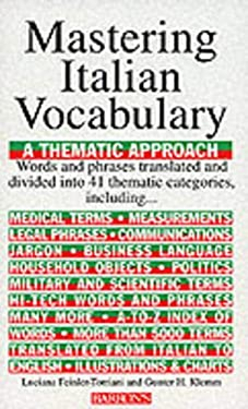 MAÎTRISER LE VOCABULAIRE Italien : Une Approche Thématique Broché EUR 6 ...